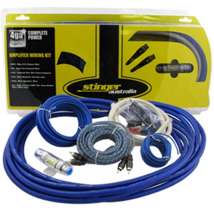 Wiring Kits : Stinger STK4 4GA 4 Channel Amplifier Wire Kit